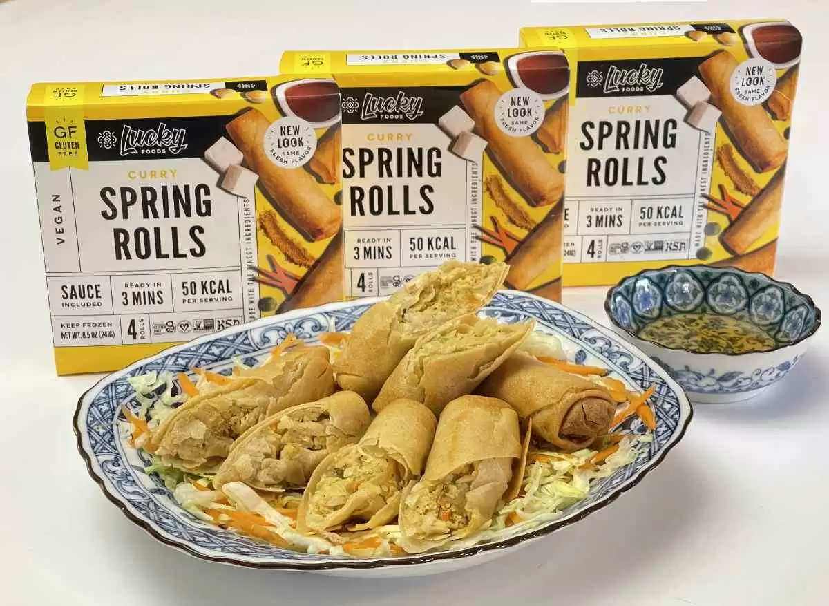 Lucky Foods Curry Gluten-Free Spring Rolls - Celiac.com